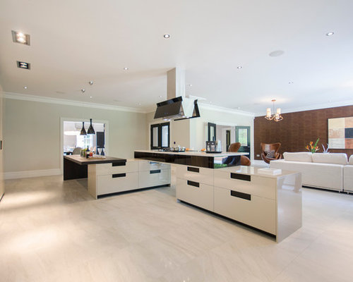 Inverted Bat Wing Island Home Design Ideas, Pictures, Remodel and Decor