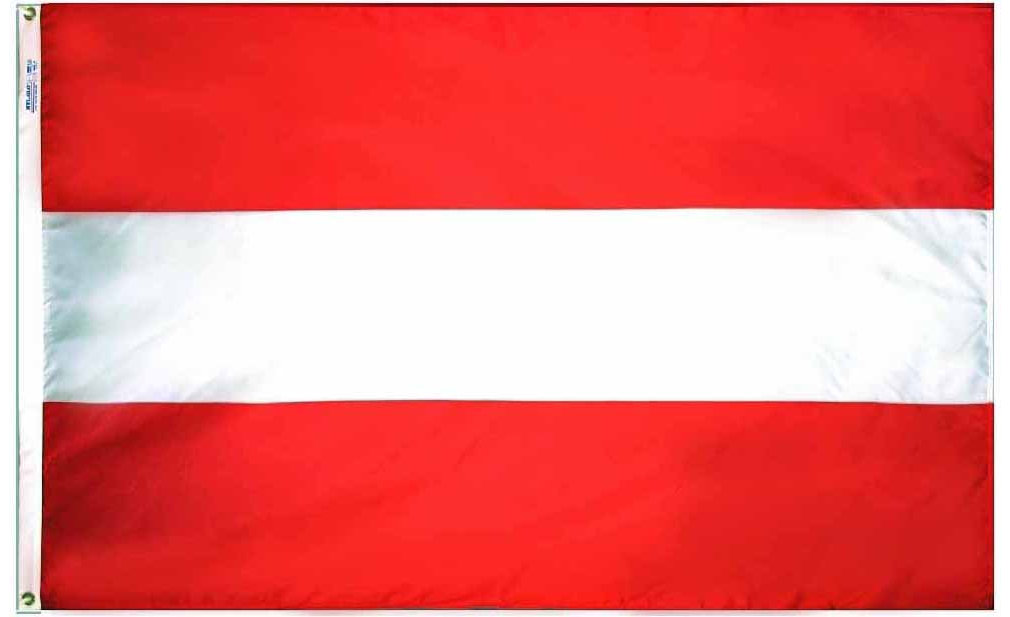 Austria, 5'x8' Nylon Flag, Plain - Traditional - Flags And Flagpoles - by FlagLine | Houzz