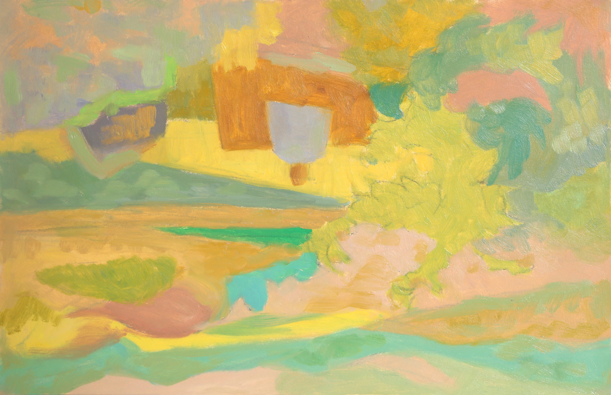 Ile de la Riviere II, Laurent Marcel Salinas, 16x10 - Contemporary ...