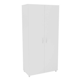 Modern Storage Cabinet, Tall Doors With Inner Open Cubbies & Large ...