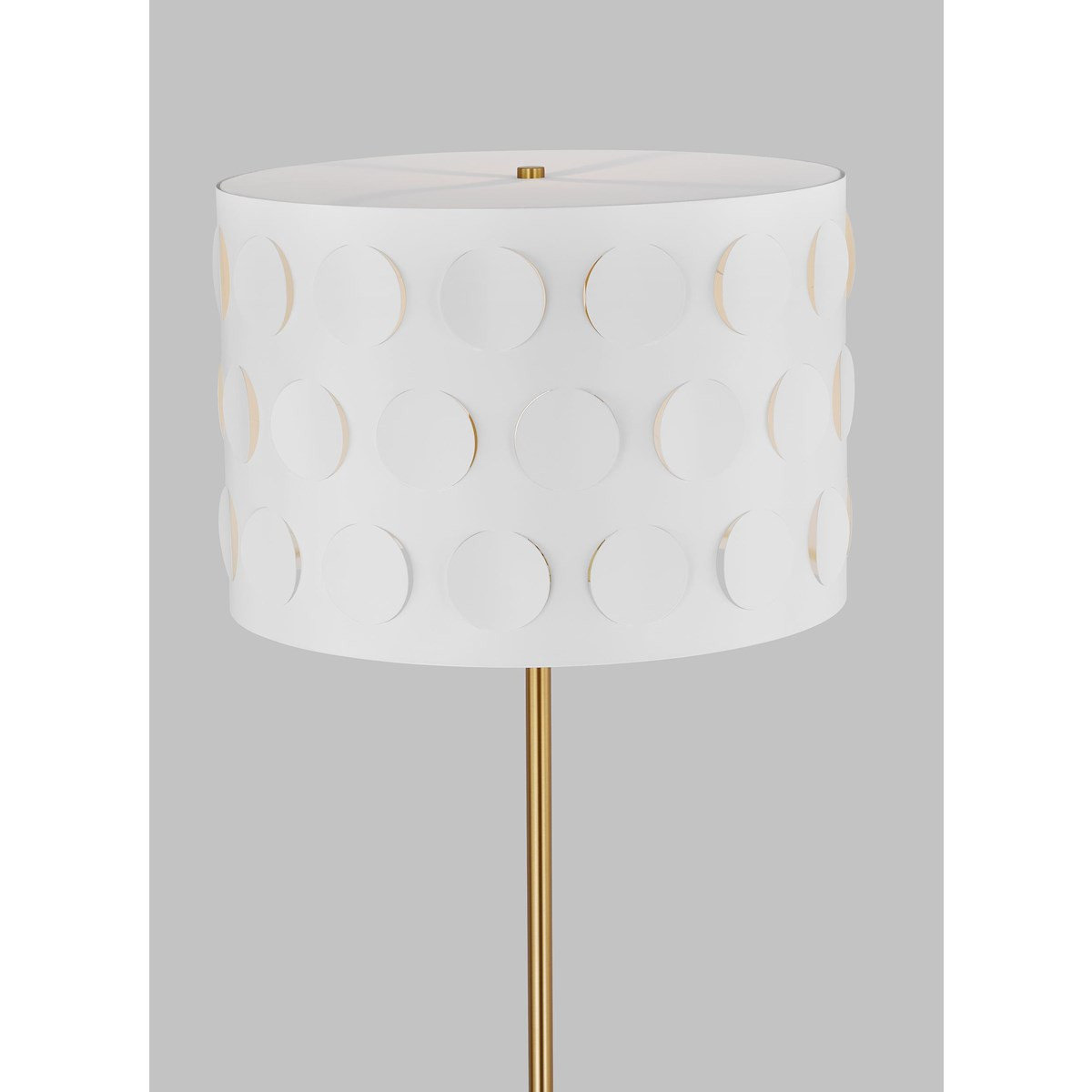 Kate Spade Dottie 1-Light Floor Lamp KST1011BBS1, Burnished Brass ...