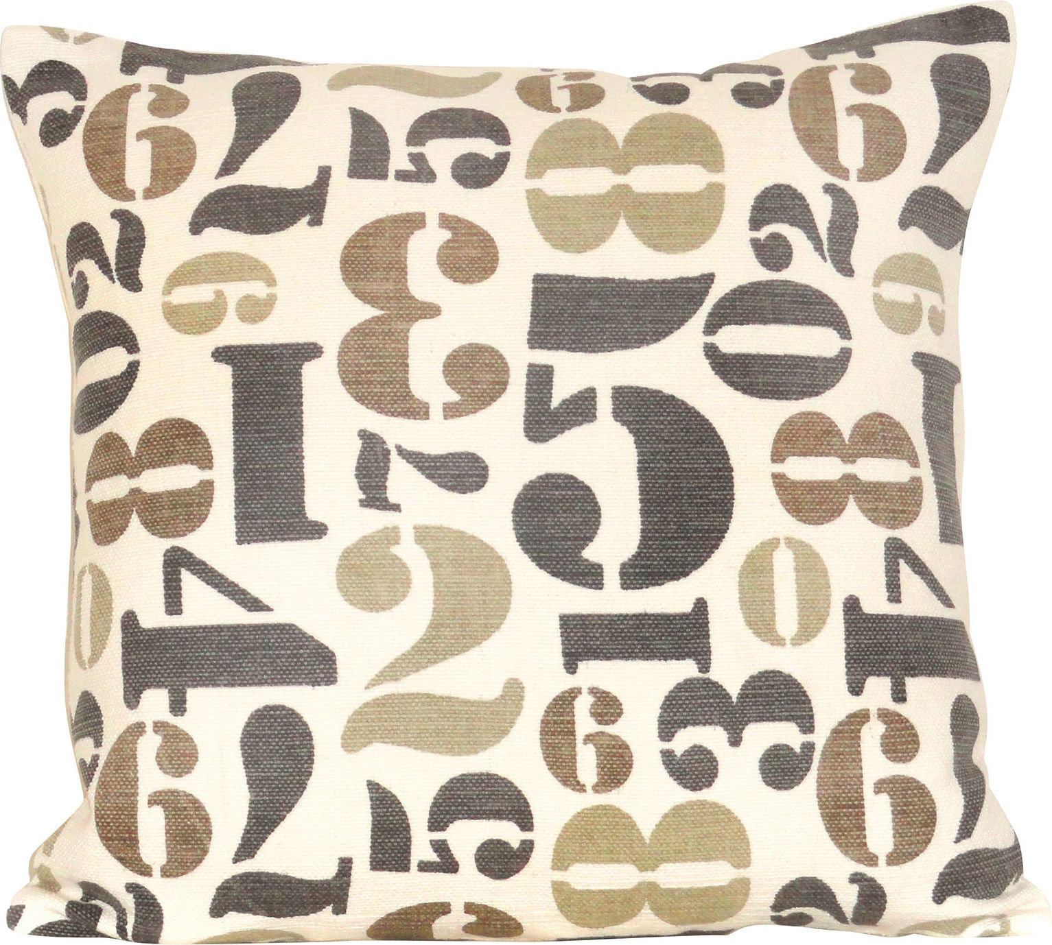 Numbers 20"x20" Pillow, 900129 - Contemporary - by HedgeApple | Houzz