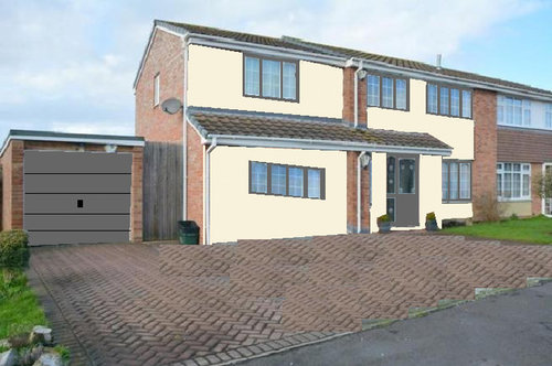 render/ Grey windows | Houzz UK