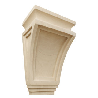 Capistrano Mission Corbel, Cherry, 2 1/2"Wx2 3/4"Dx4 1/2"H, 4-Pack, 6"Wx4"Dx9"H - Traditional ...