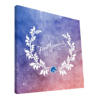 Boise State University Broncos Favorite Thing Canvas Print, 12"x12", 12 ...