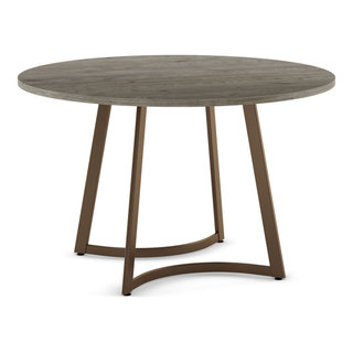 Amisco Josie 48" Round Table - Industrial - Dining Tables - by Amisco ...