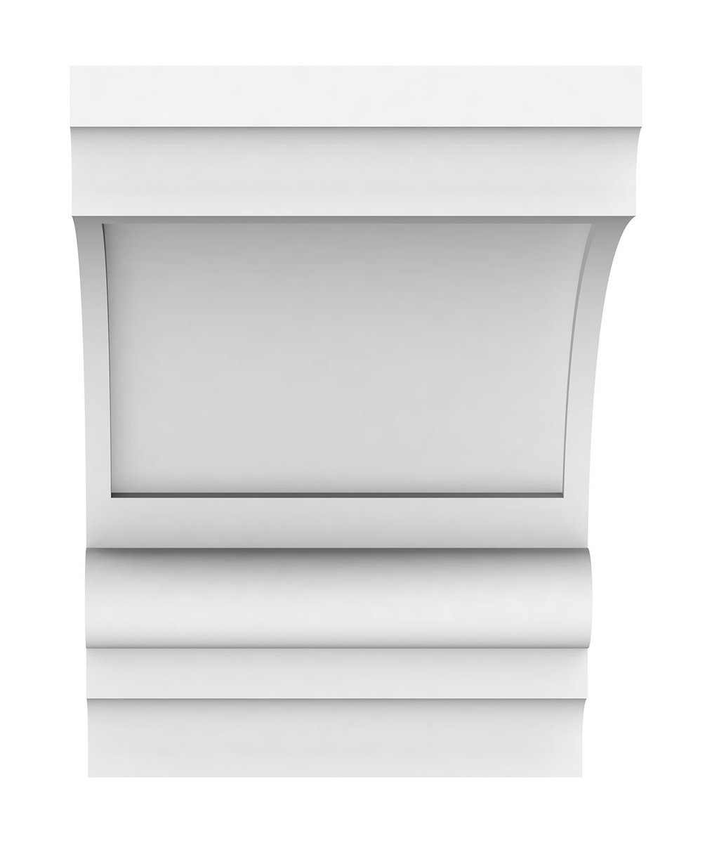 Standard Diane Architectural Grade PVC Corbel, 7"W x 10"D x 10"H ...