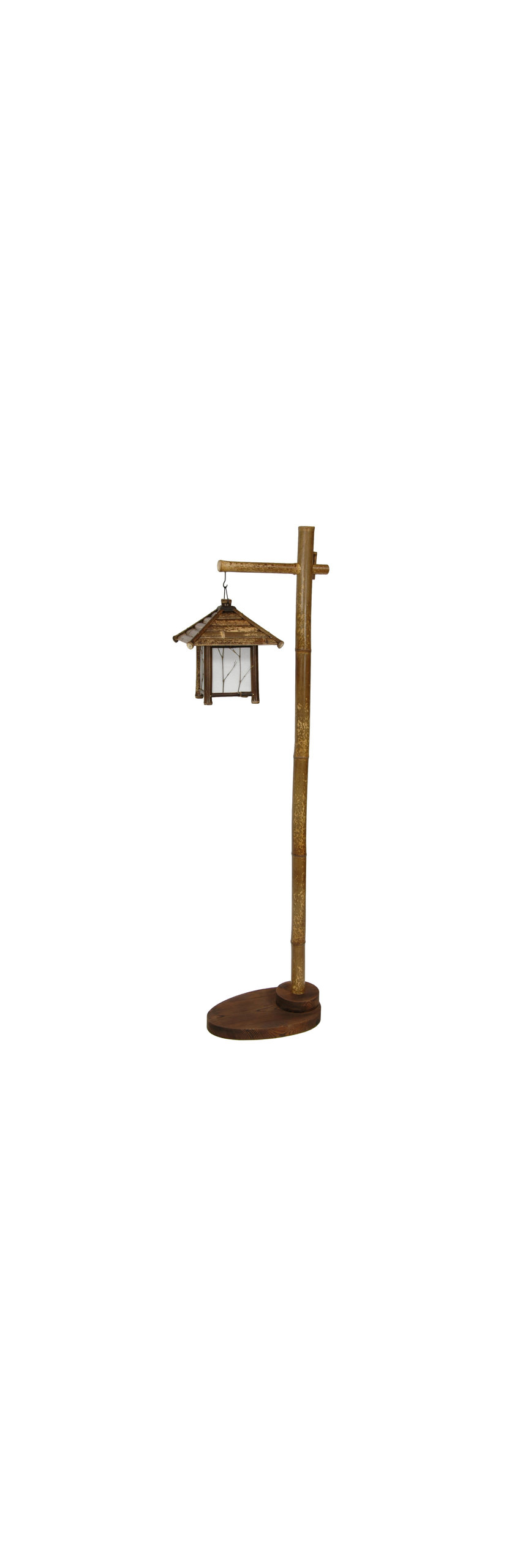 Yama Bamboo Lantern Stand - Asian - Path Lights - by Oriental Furniture ...