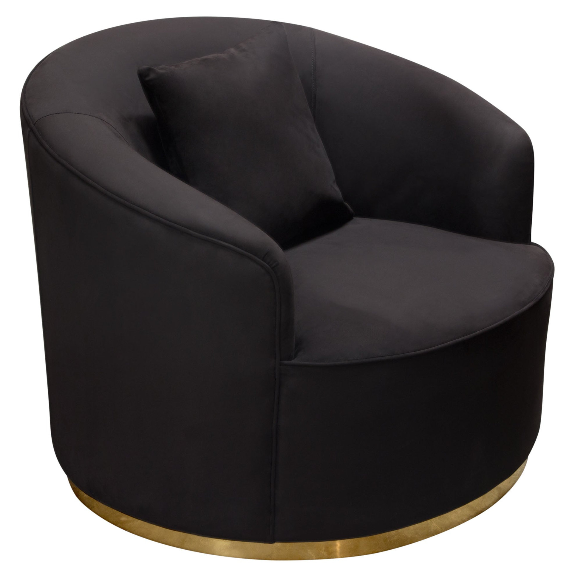 Raven Chair, Black Suede Velvet - Contemporary - Armchairs And Accent ...