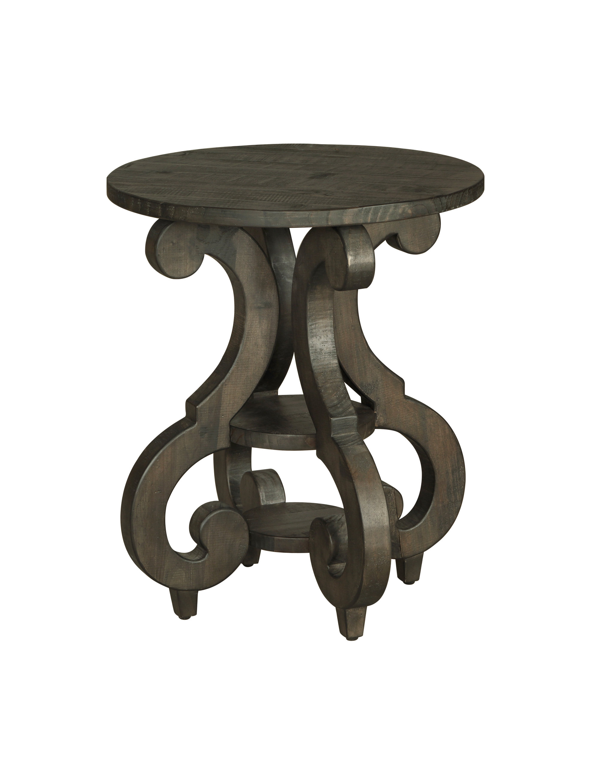 Round Accent End Table - Rustic - Side Tables And End Tables - by ...