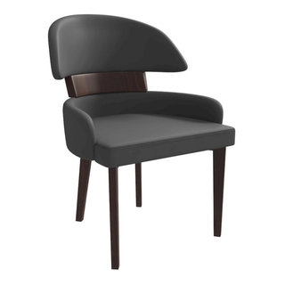 Ethos Collection Modern Wooden Dining Chair in Grey - Modern - Dining ...