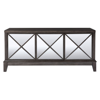 Wallaston Mirrored Media Cabinet - Transitional - Media Cabinets - by ...