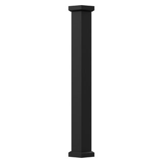 6" x 8' Endura-Aluminum Empire Style Column, Square Shaft, Textured ...
