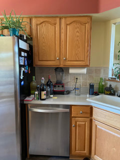 Gel stain over golden oak | Houzz Forum