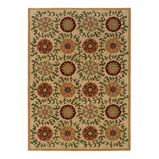 Oriental Weavers Sphinx Infinity 2175E Rug, Beige/Green, 9'10" x 12'9 ...