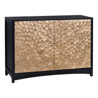 Cayman Capiz Shell Two Door Cabinet - Beach Style - Accent Chests And ...