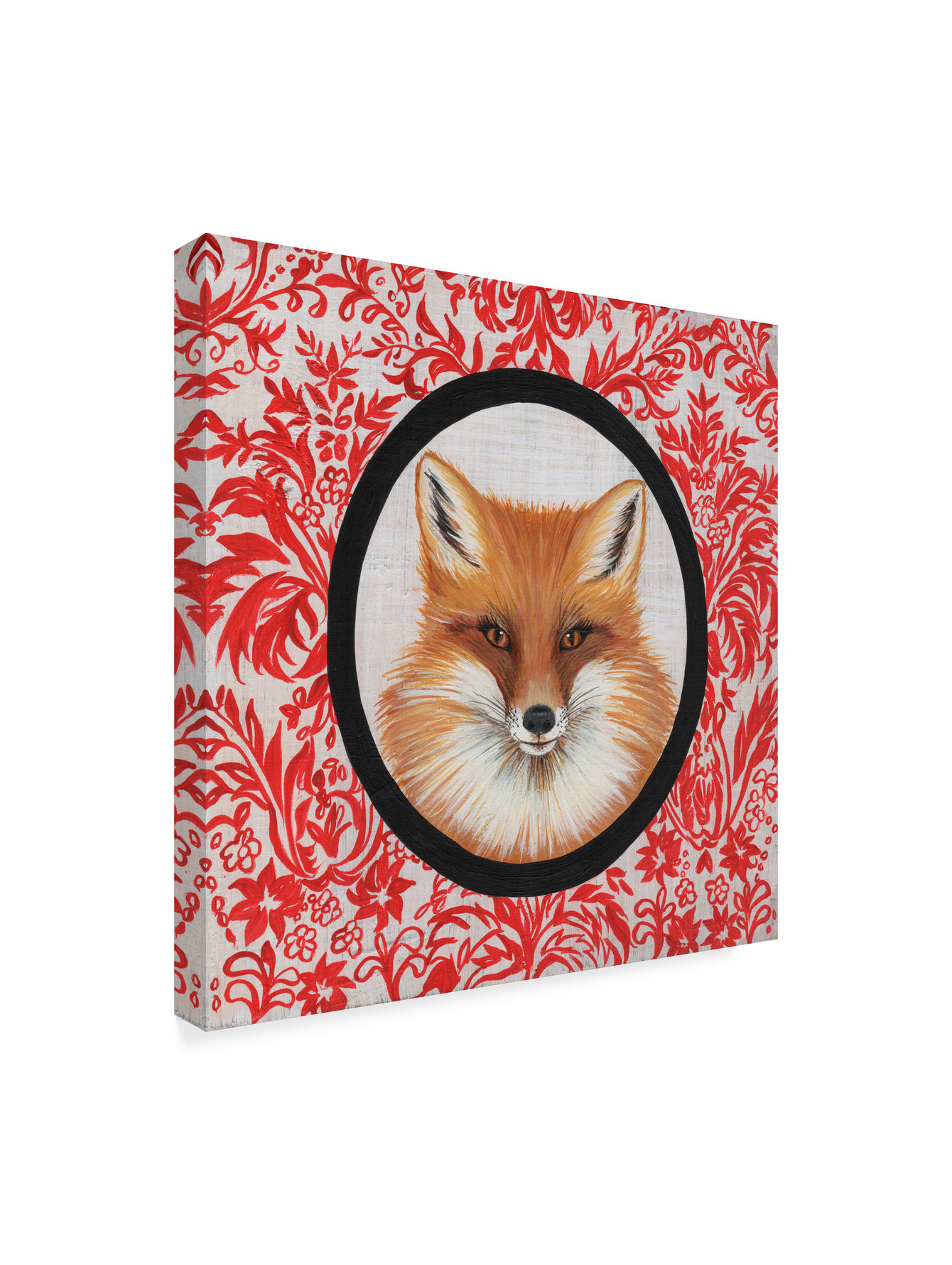 Gigi Begin 'Fox Portrait' Canvas Art, 24"x24" - Rustic - Prints And ...