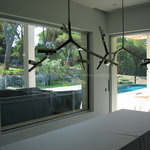 Glass Bar Rod Light Fixture - Modern - Chandeliers - by Design Living