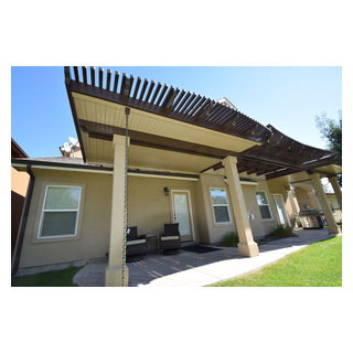 Solid and Pergola patio cover - Contemporain - Boise - par Covertech ...