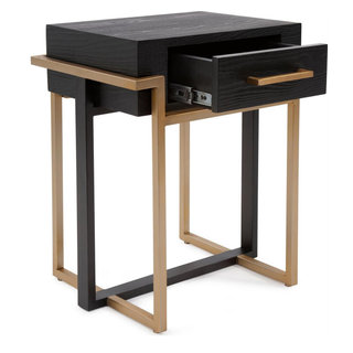 Sleek Evora Side Table with Double Base - Contemporary - Side Tables And End Tables - by ...