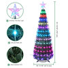 5 Ft Christmas Tree Decoration Light RGB LED String Lamp Bluetooth APP ...