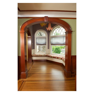 New Jersey Residence Mahogany Paneled Jambs and elliptical arches ...