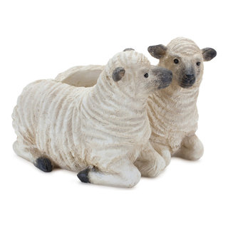 Sheep Planter 5"H Resin - Farmhouse - Indoor Pots And Planters - by ...