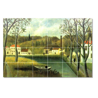 Jean-Jacques Rousseau Poster Art Painting Ceramic Tile Mural #65, 25.5 ...
