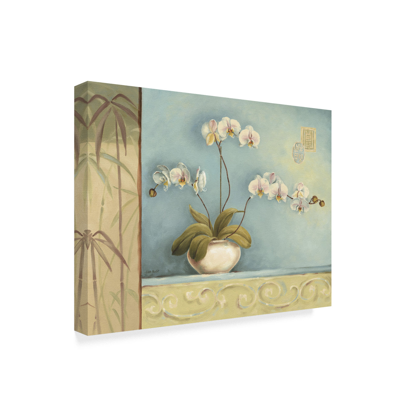 "Orchid Spa 2" by Lisa Audit, Canvas Art, 47"x35" - Asian - Prints And ...