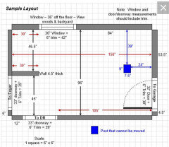 Designing layout for 16x16 kitchen living room