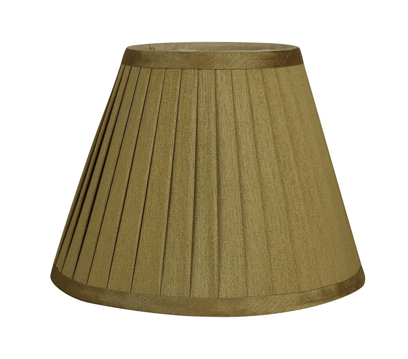 Faux Silk Side Pleat Lamp Shade, 9" - Traditional - Lamp Shades - by ...