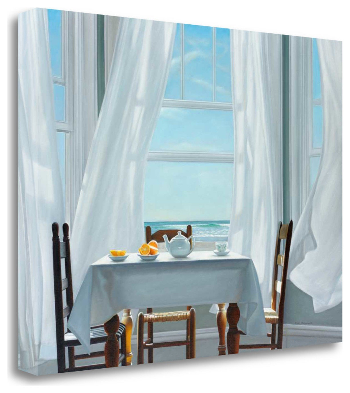 24" Bright Beach Ready Setup Print on Gallery Wrap Canvas Wall Art ...