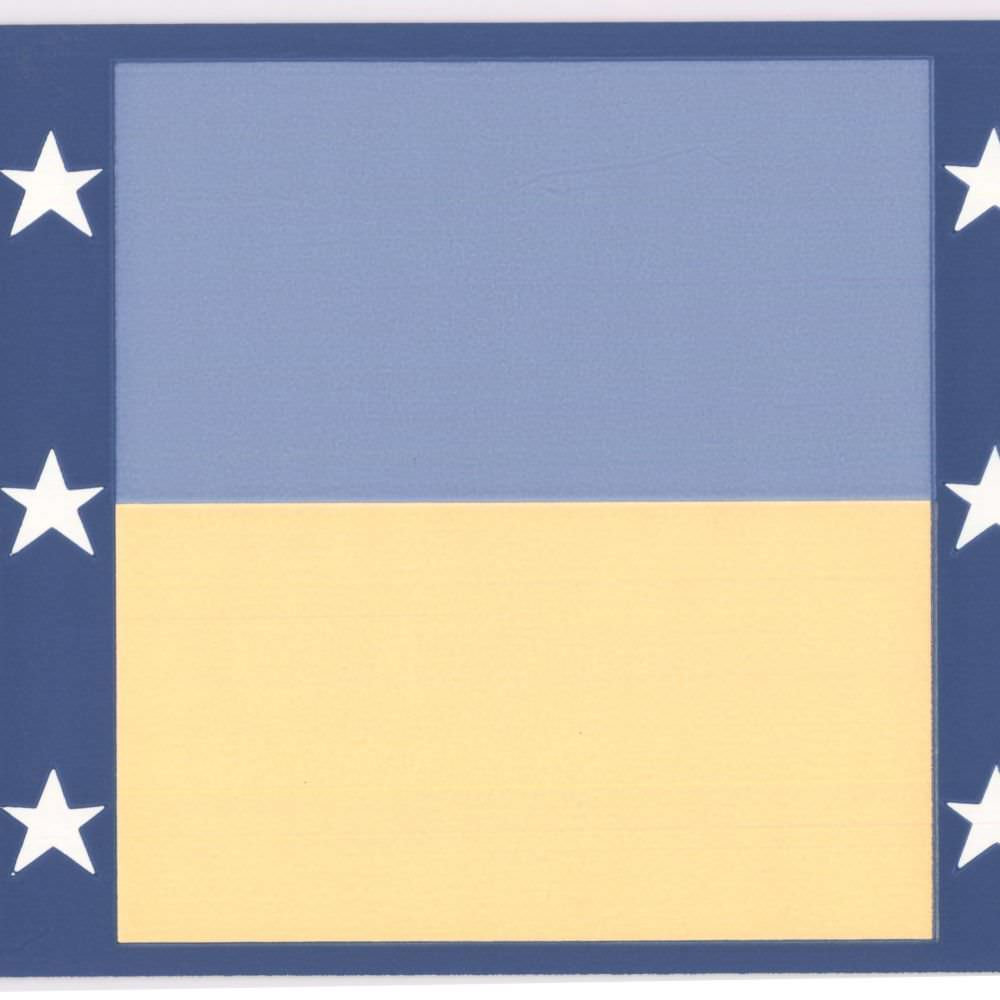 Minimalistic Wallpaper Border Geometric Blue Yellow 5.25"x15' Wv7479B ...