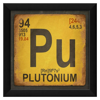 Plutonium Element Yellow Framed Poster - Contemporary - Prints And ...