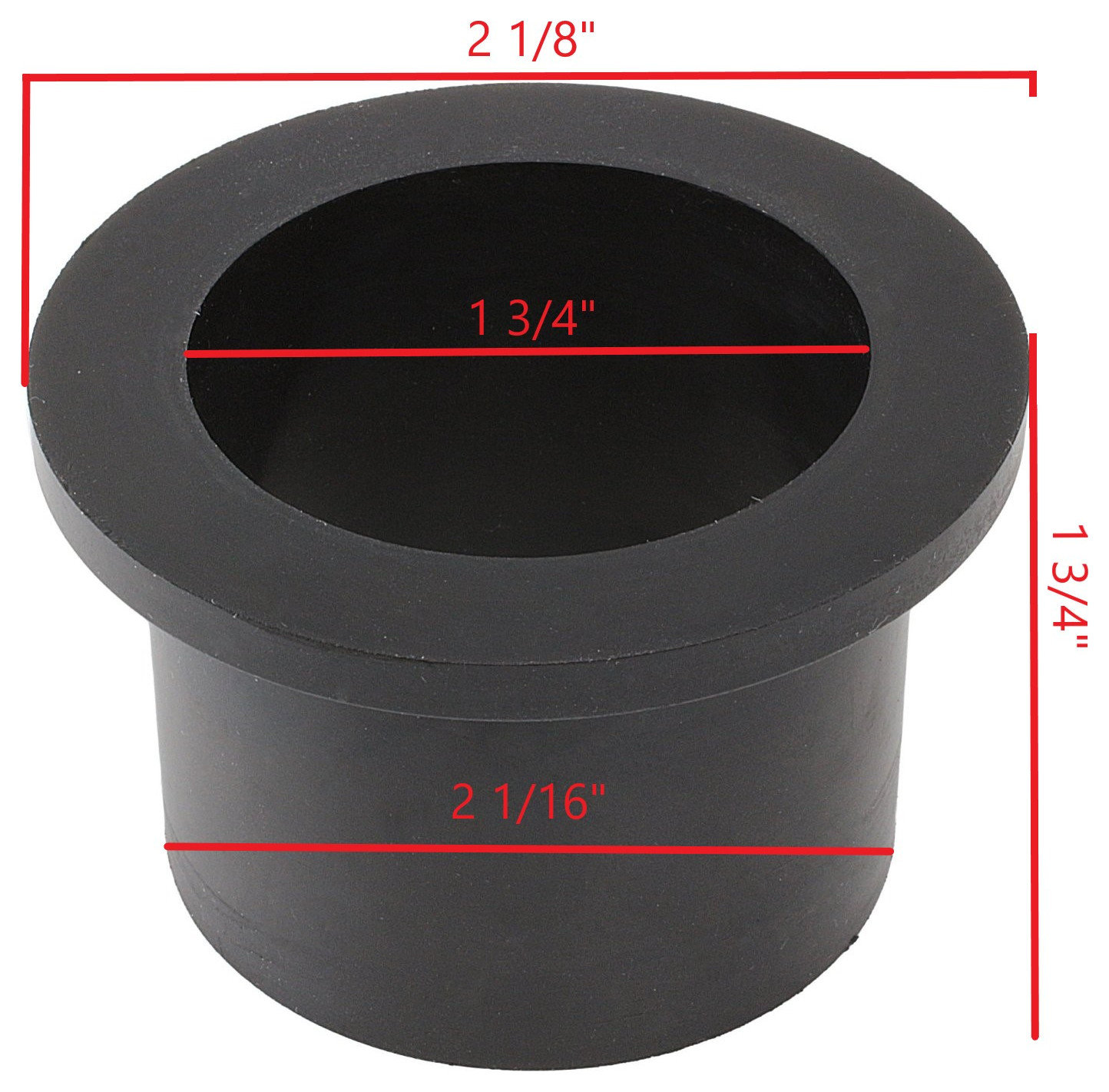 SereneDrains Rubber Fitting Gasket Seal Adapter 2 Inch Shower Drain ...