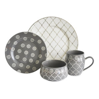 Moroccan 16-Piece Dinnerware Set - Mediterranean - Dinnerware Sets - by ...