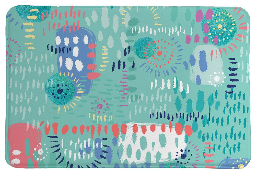 Laural Home Donella Memory Foam Rug, 21" X 34" - Contemporary - Bath ...