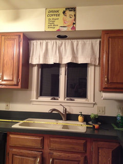 Kitchen sink window flush with counter