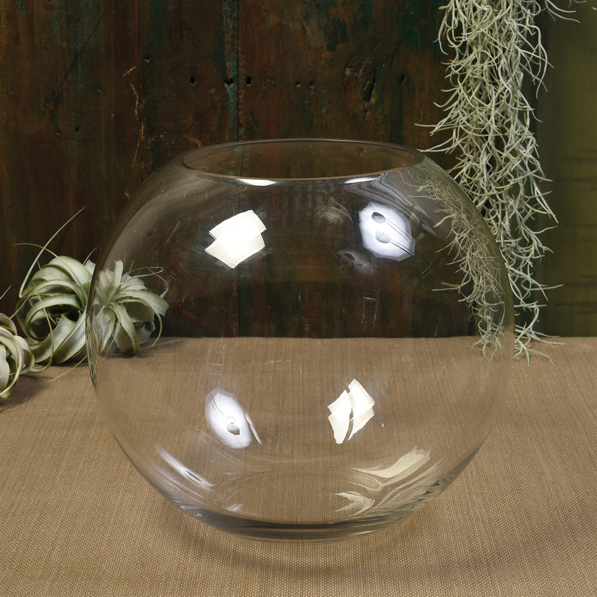 Glass Sphere Bowl, 13x12x14 - Contemporary - Terrariums - by Homart | Houzz