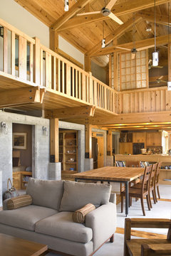 DIY loft railing thats both safe and aesthetically pleasing.