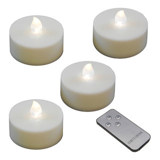 Battery Operated Extra Large Tea Lights with Remote Control and 2 ...