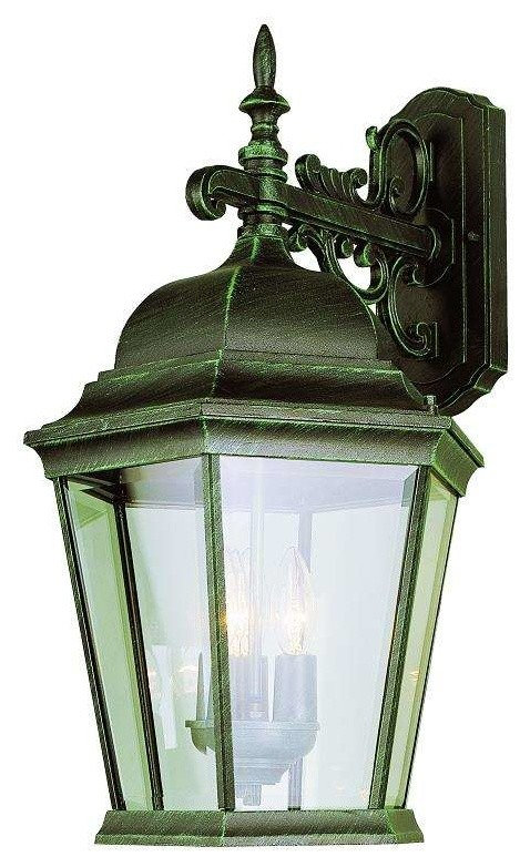 Trans Globe TGL 23" Wall Bracket Lantern In Moss - Traditional - Outdoor Wall Lights And Sconces ...
