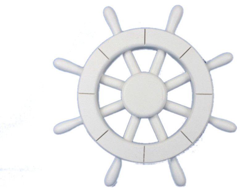 Decorative Ship Wheel, 12" - Beach Style - Decorative Objects And ...