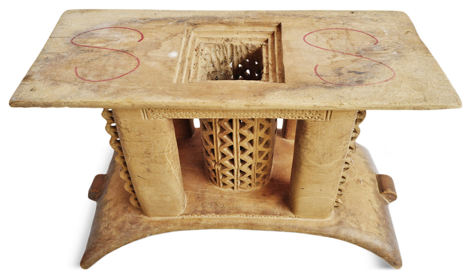 Consigned Vintage Asante Chief Stool - Mediterranean - Accent And ...