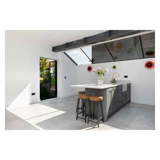 A side infill extension in Haringey - Industrial - Kitchen - London ...