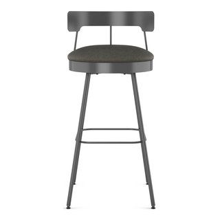 Amisco Monza Swivel Counter and Bar Stool, Counter Height - Midcentury ...