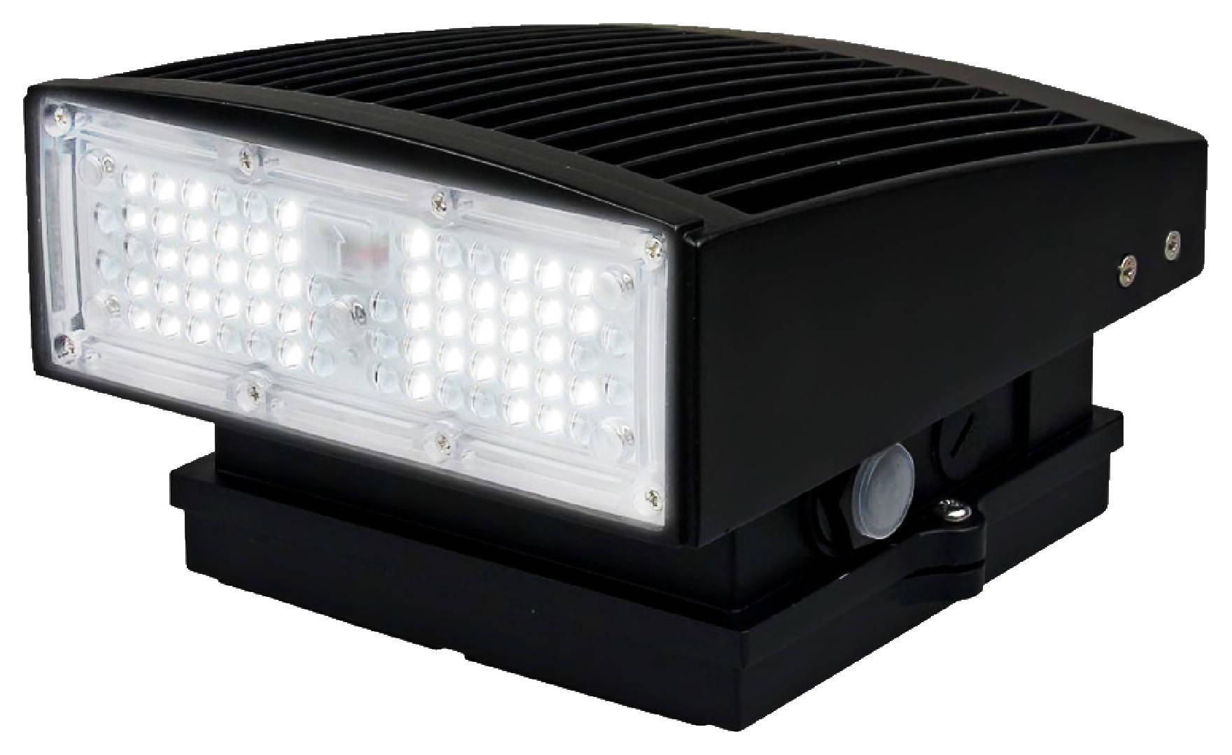 LED Adjustable Wall Pack Outdoor Waterproof Fixture, 120-277V ...