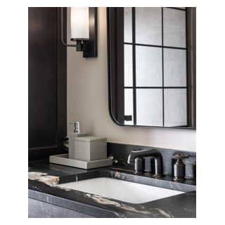 Glamorous Tradition in Bloomfield Hills - Industrial - Powder Room ...