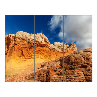 "Vermillion Cliffs Under Blue Sky", 36"x28" - Southwestern - Metal Wall ...