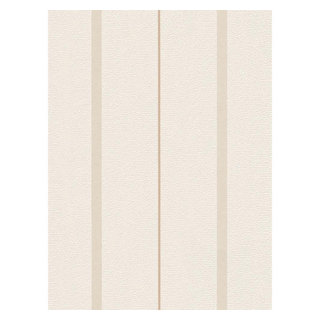 Textured Wallpaper Stripes Plain, 291127, 1 Roll - Transitional ...